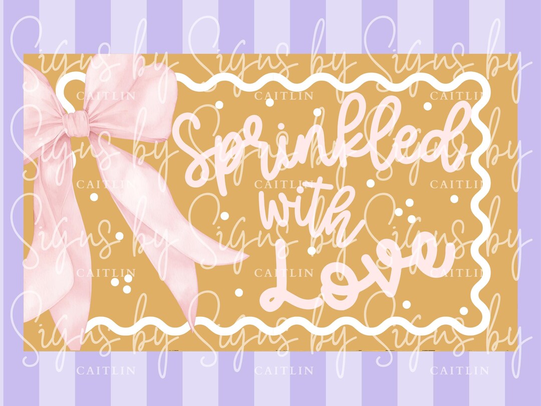 Pink Bow Baby Sprinkle Banner Mockup | Baby Shower Excavator Banner ...