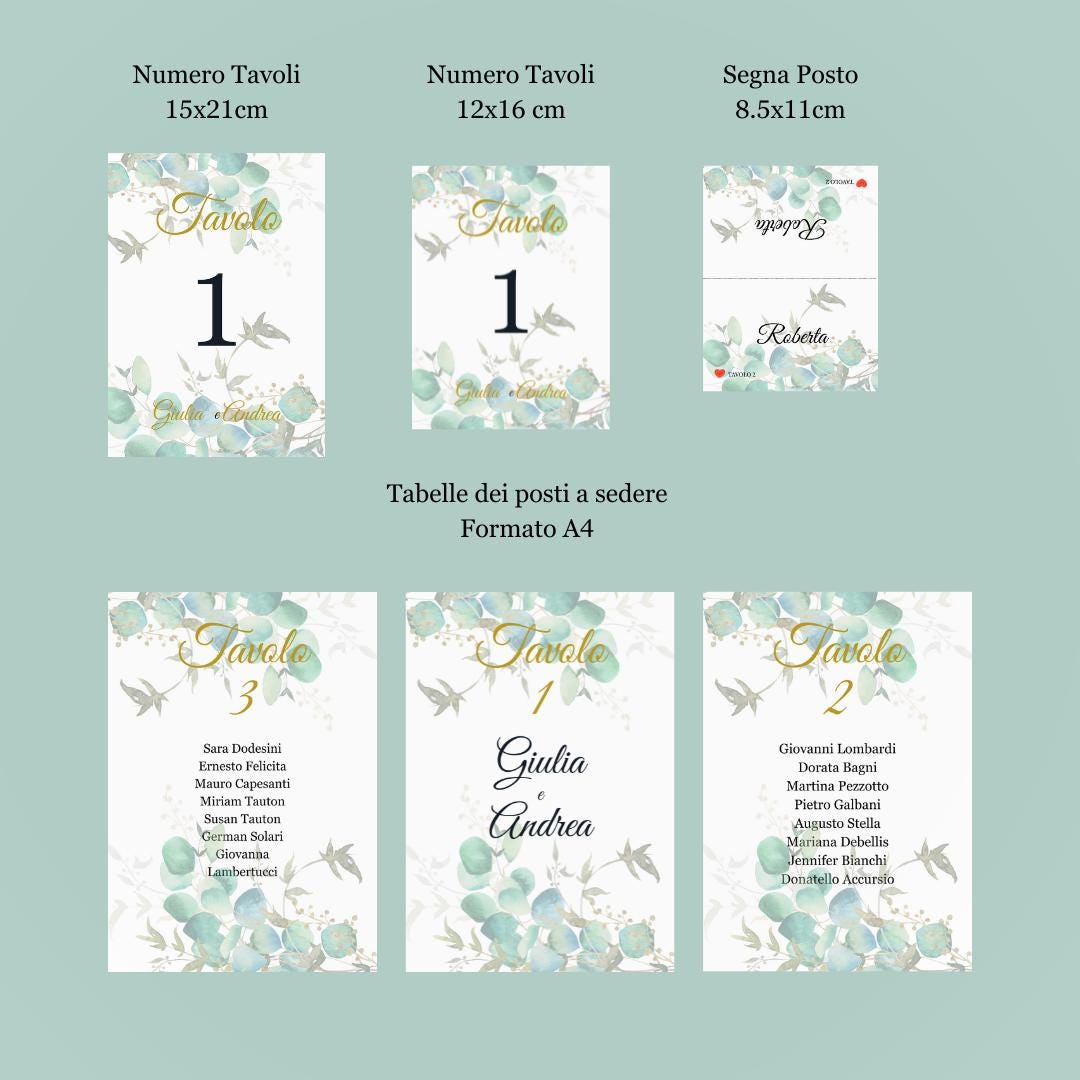 Printable Wedding Table Numbers | Canva Template With Guest List ...