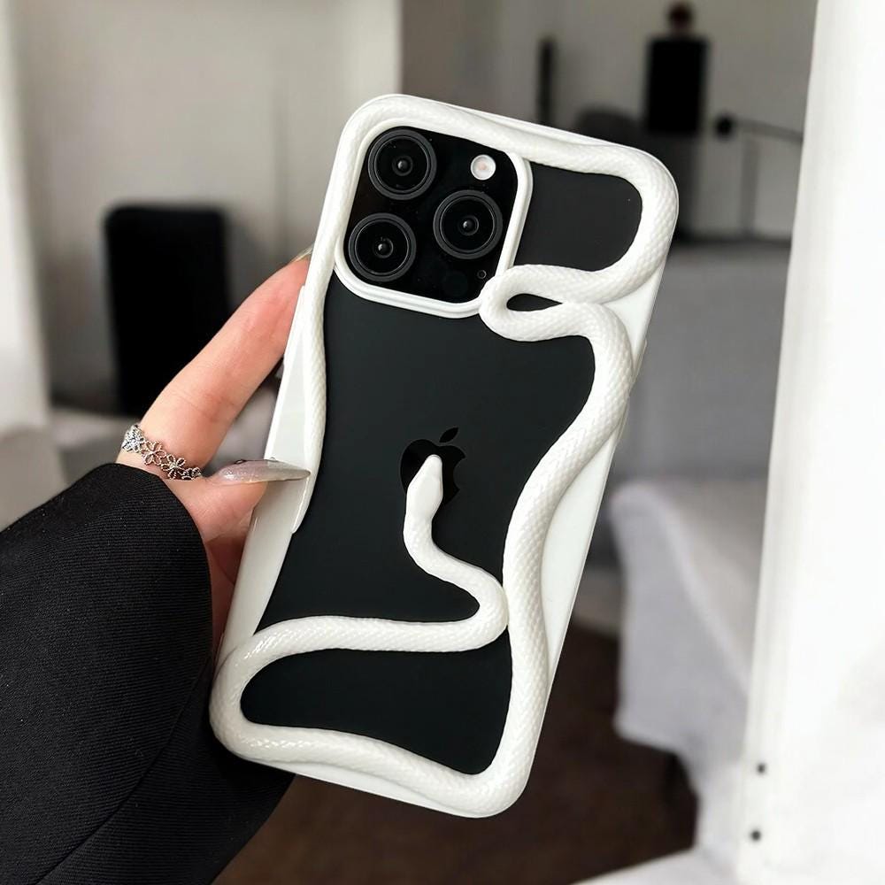 3D Snake iPhone Case: Shockproof Silicone, Heat Dissipating Design - Etsy