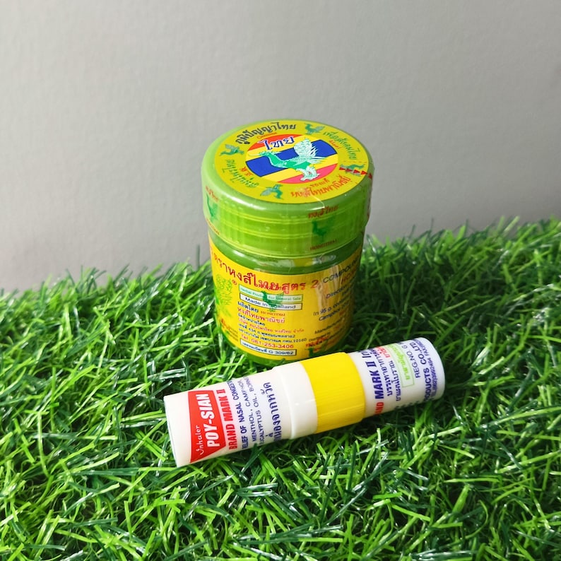 Thai Herbal Inhaler Duo: Hong Thai & Poy Sian - Aromatherapy Gift Set ...