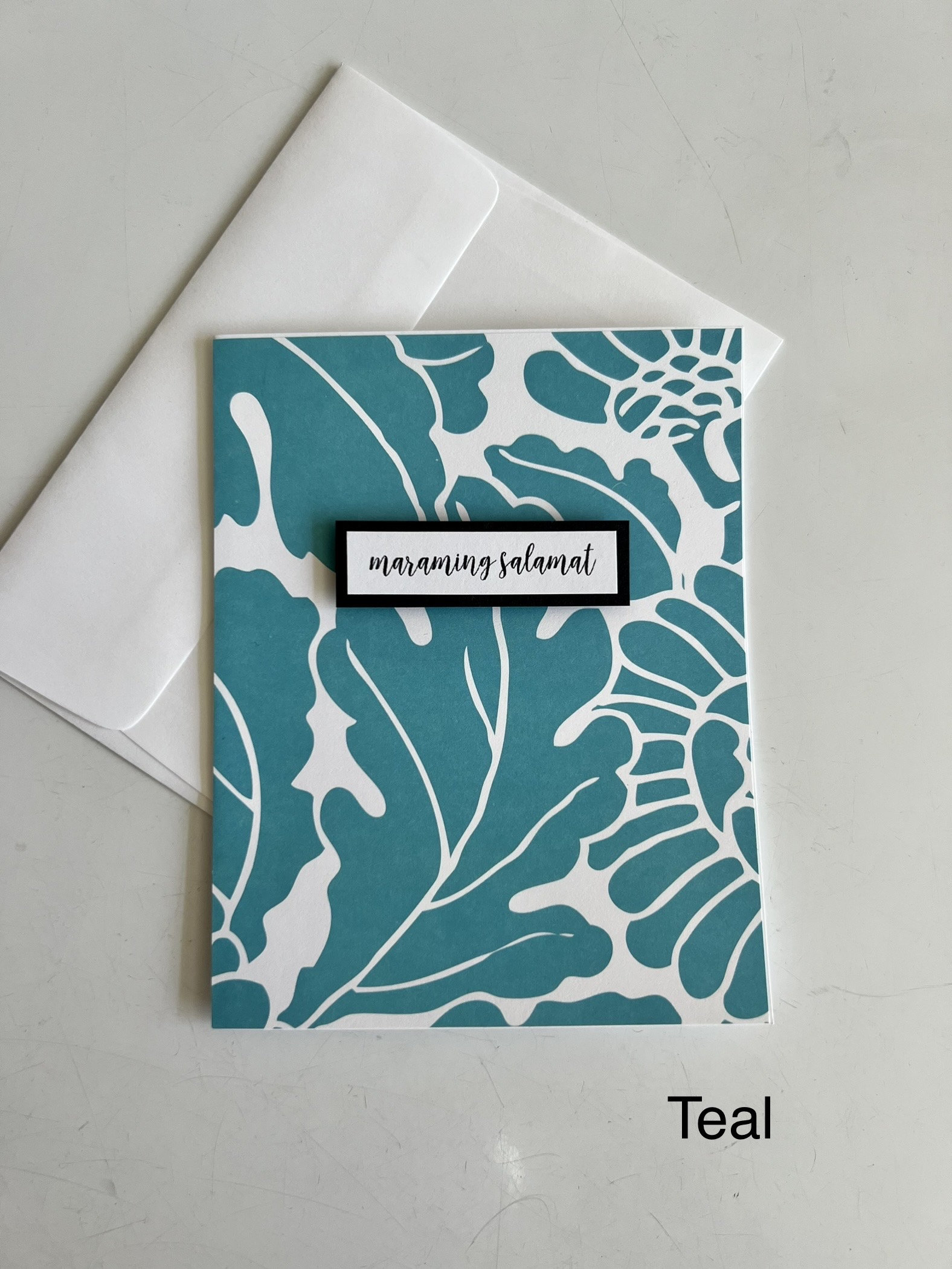 Maraming Salamat (thank You) Card - Your Choice - Handmade Blank Card ...