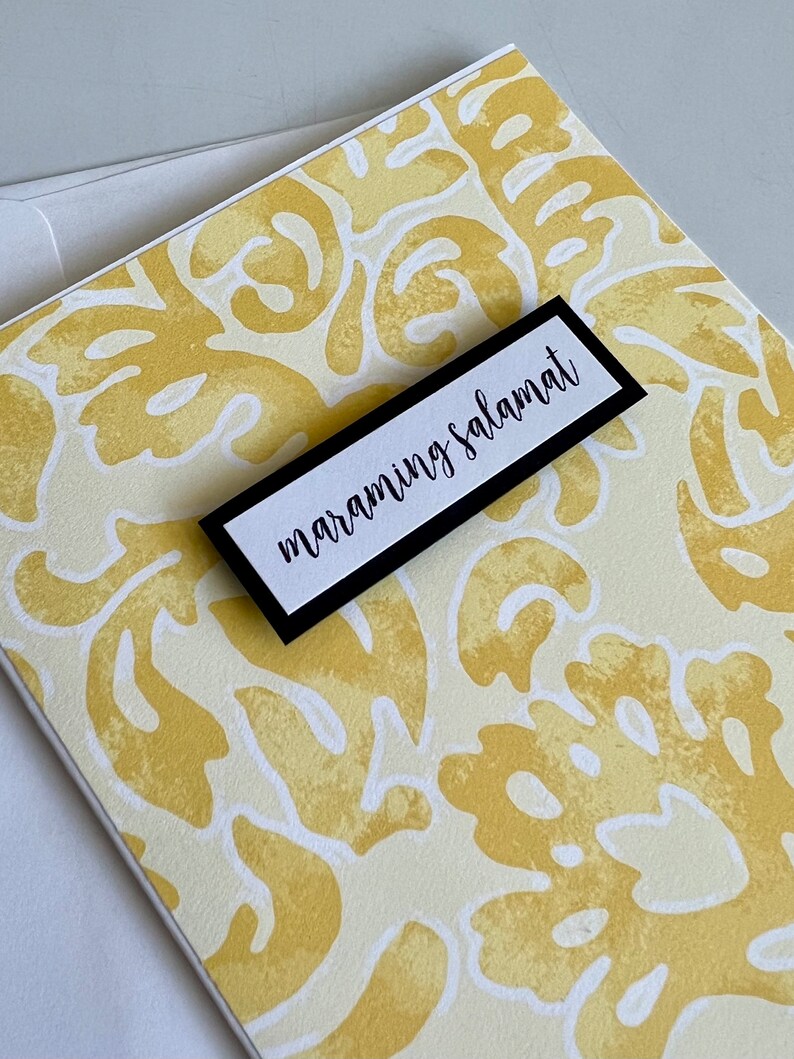 Maraming Salamat thank You Card Your Choice Handmade Blank Card ...