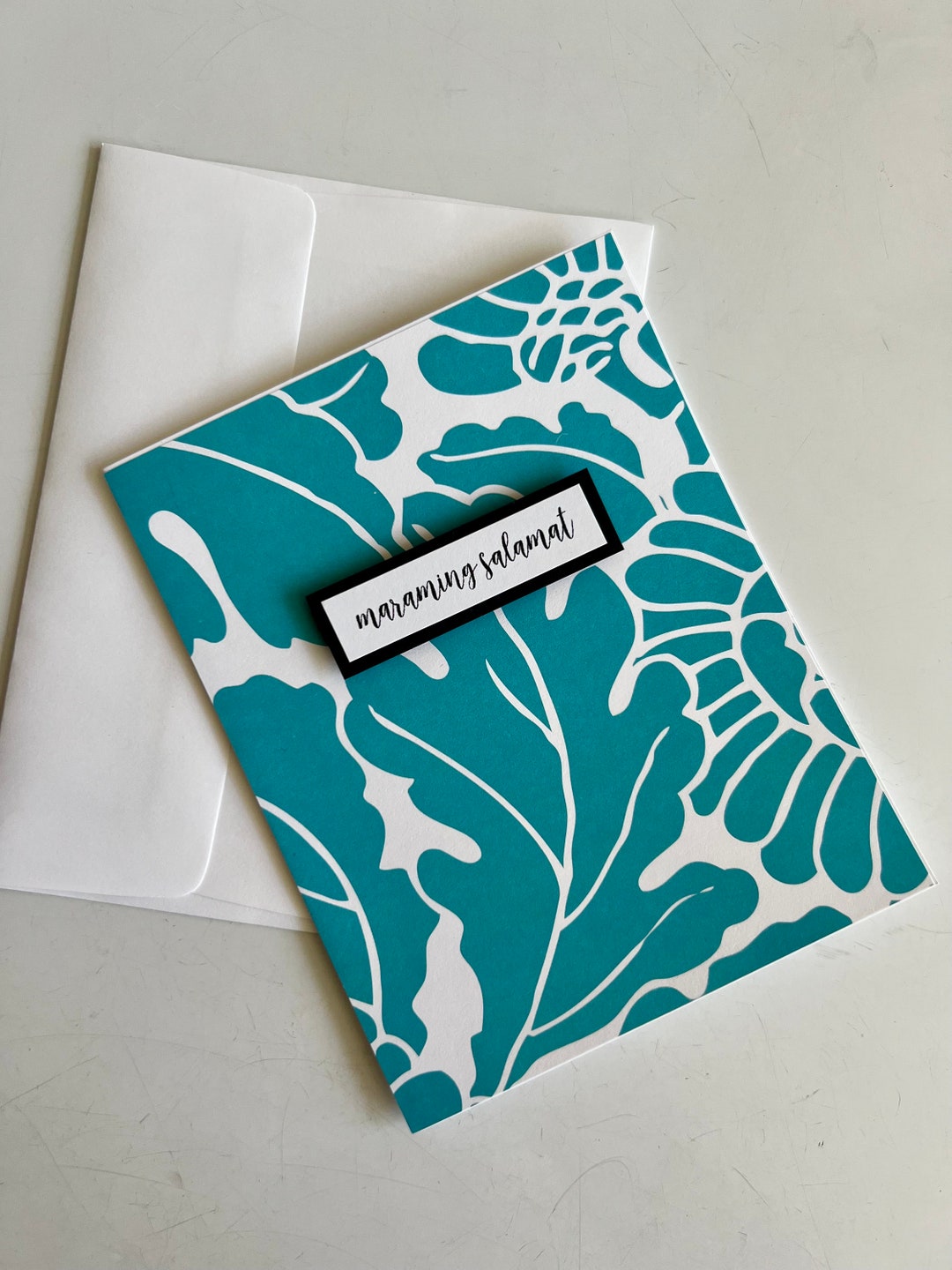 Maraming Salamat (thank You) Card - Your Choice - Handmade Blank Card ...