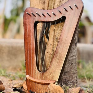 Rosewood Triangle Lyre Harp Exquisite Handmade Craftsmanship Lyre 10 ...