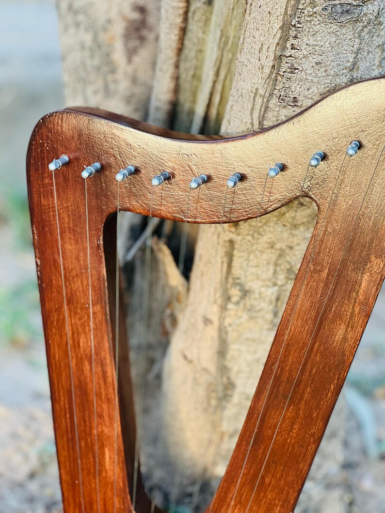 Rosewood Triangle Lyre Harp Exquisite Handmade Craftsmanship Lyre 10 ...