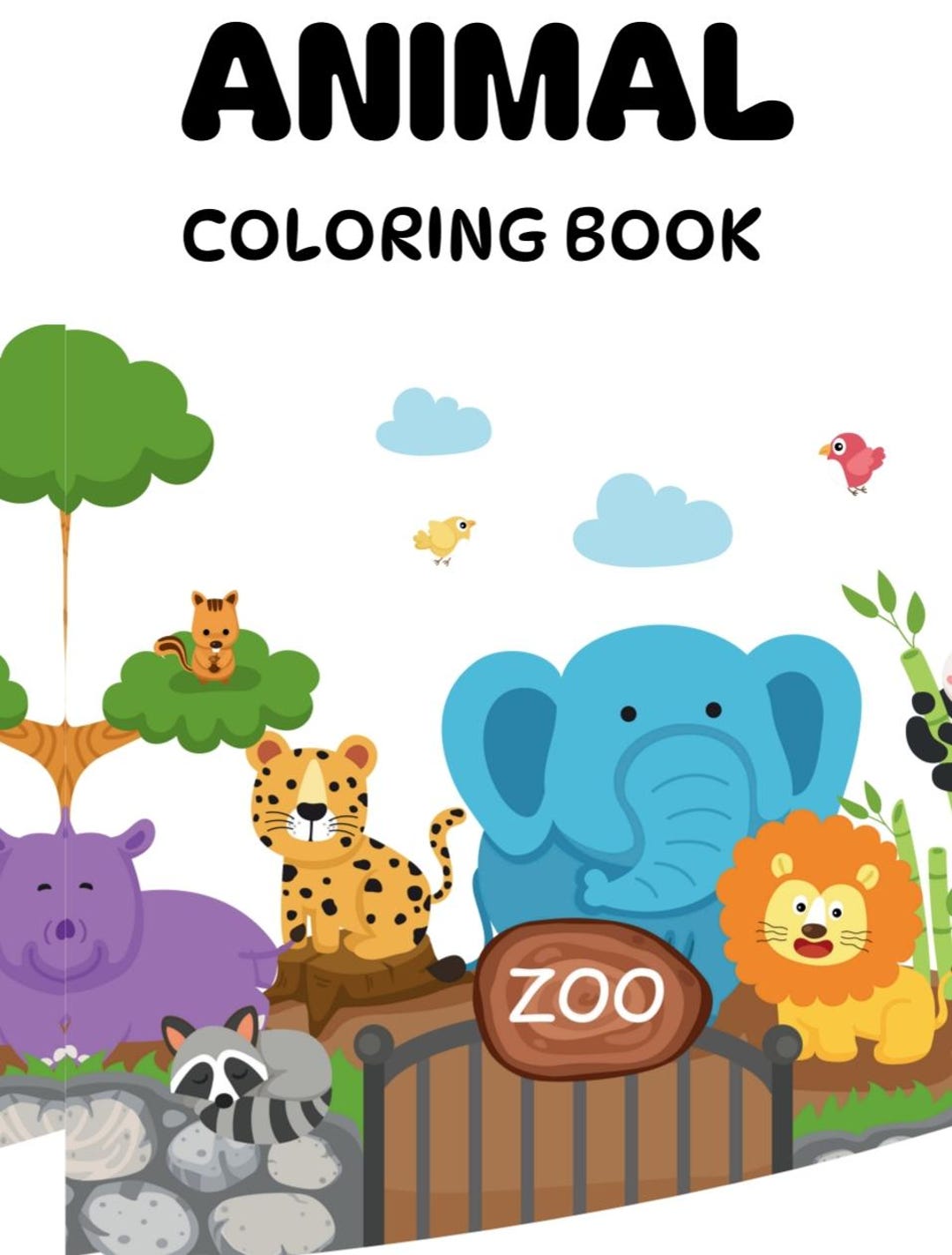 Animal Coloring Book for Kids - Etsy