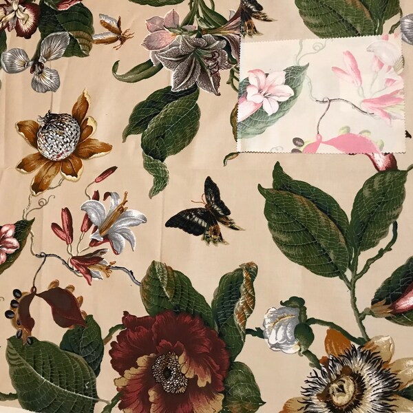 Botanical Fabric - Etsy