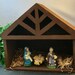 Primitive Wood Creche Nativity Set Mary Joseph Baby Jesus - Etsy