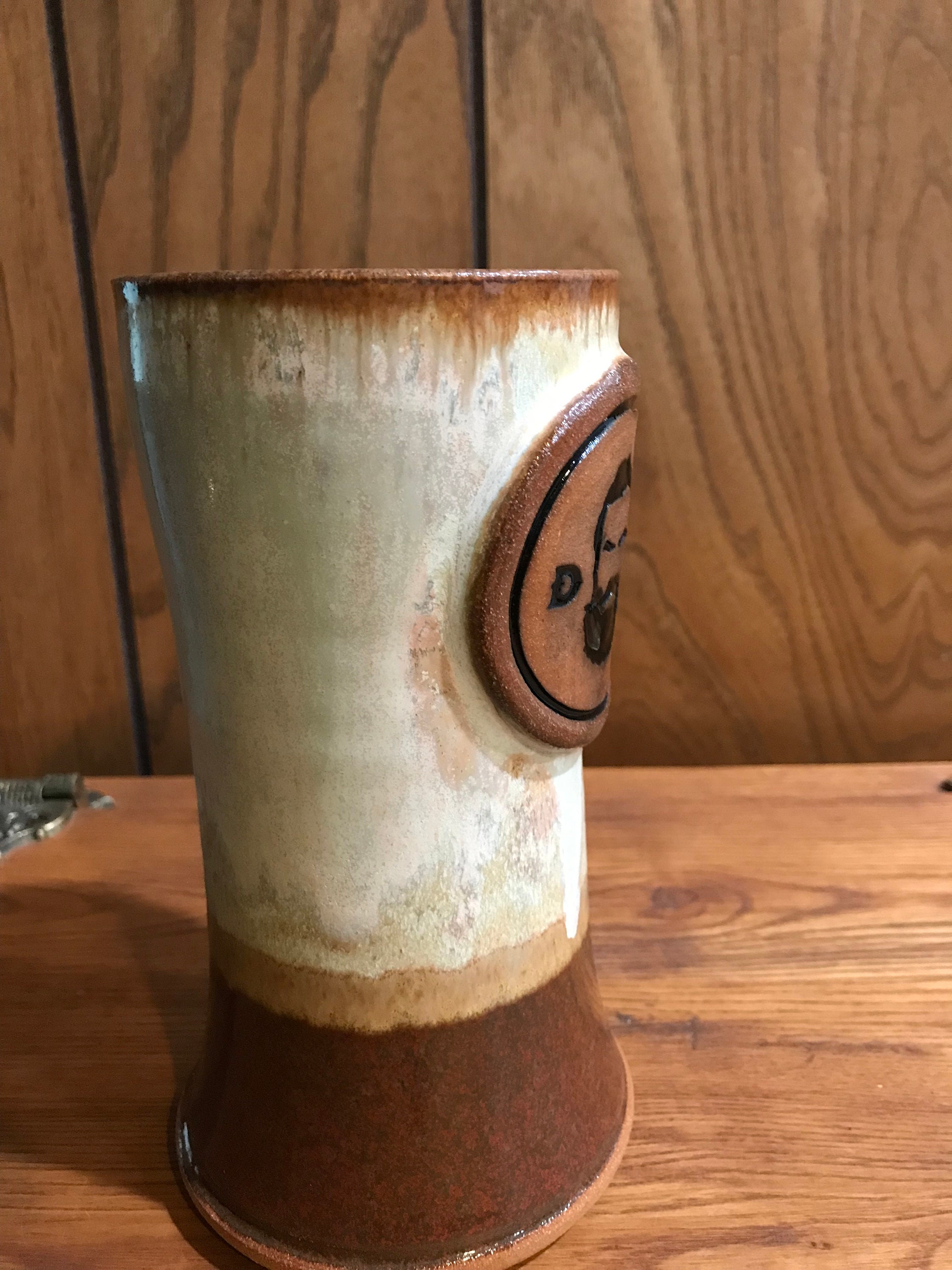 Ash Pottery Beer Stein Big Size Ceramic Hand Made Stoneware Drinking ...