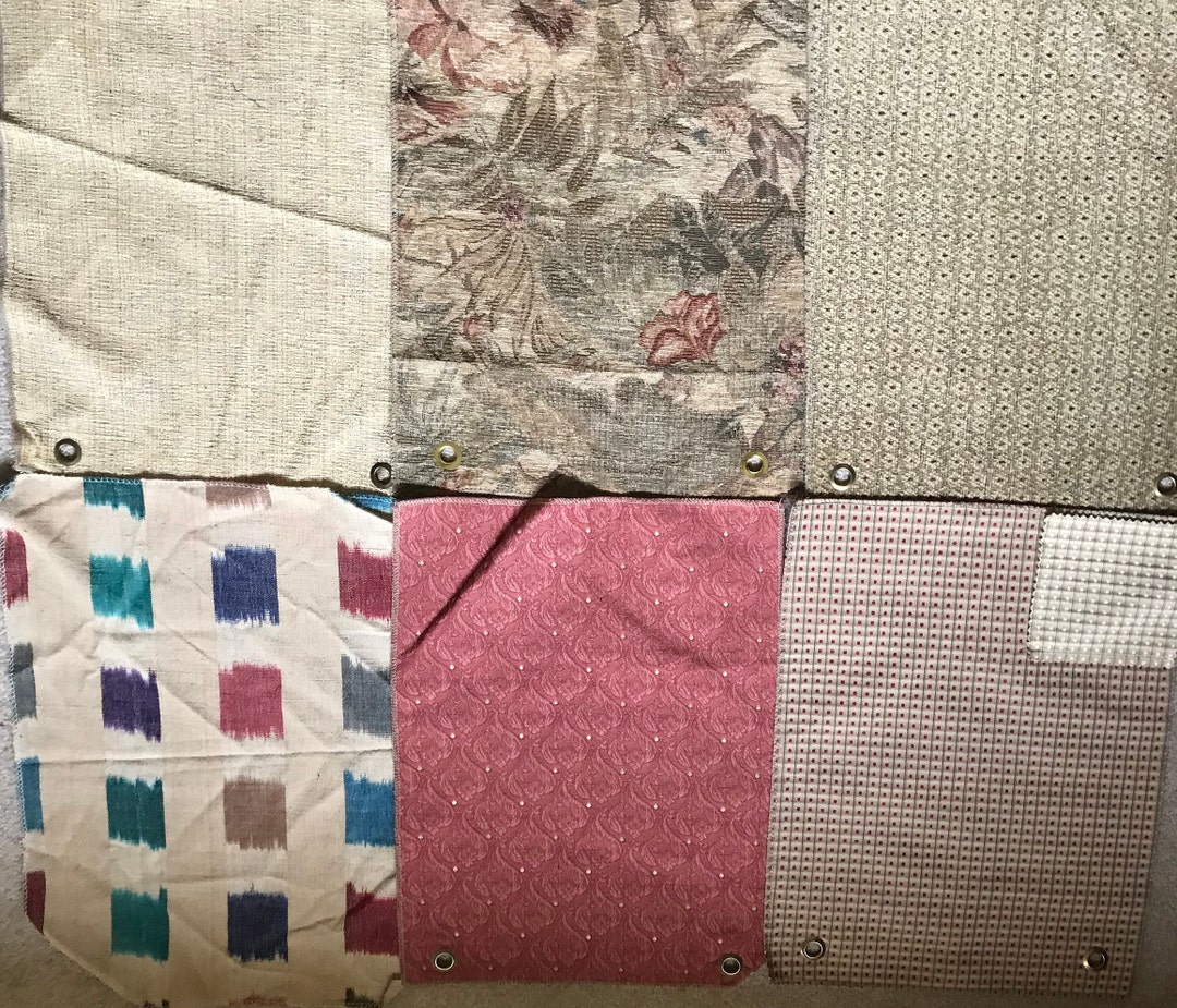 6 NOS Designer Fabric Samples Woodmark 6 Discontinued Swatches 17 X 13 ...