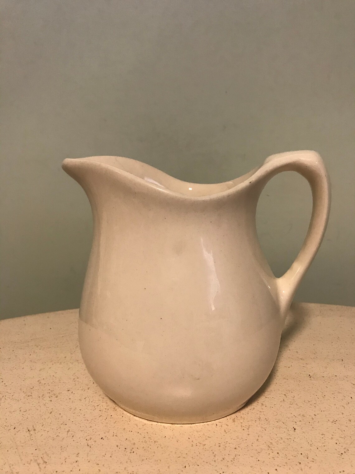 White Ironstone Pitcher 28 Oz. Vintage Serving Pitcher Classic - Etsy