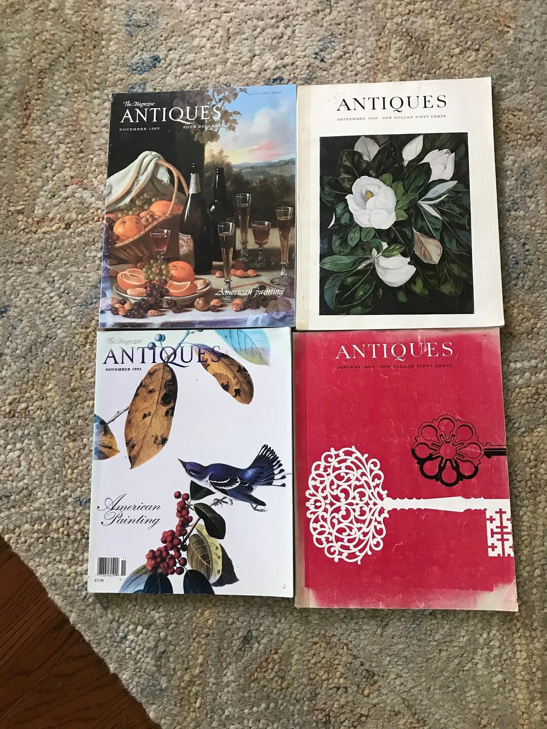4 Antiques Magazines Vintage Back Issues 1968, 1983, 1993 Fine Antiques ...