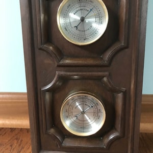 Springfield Wall Weather Station 3 Gauges Barometer, Thermometer ...