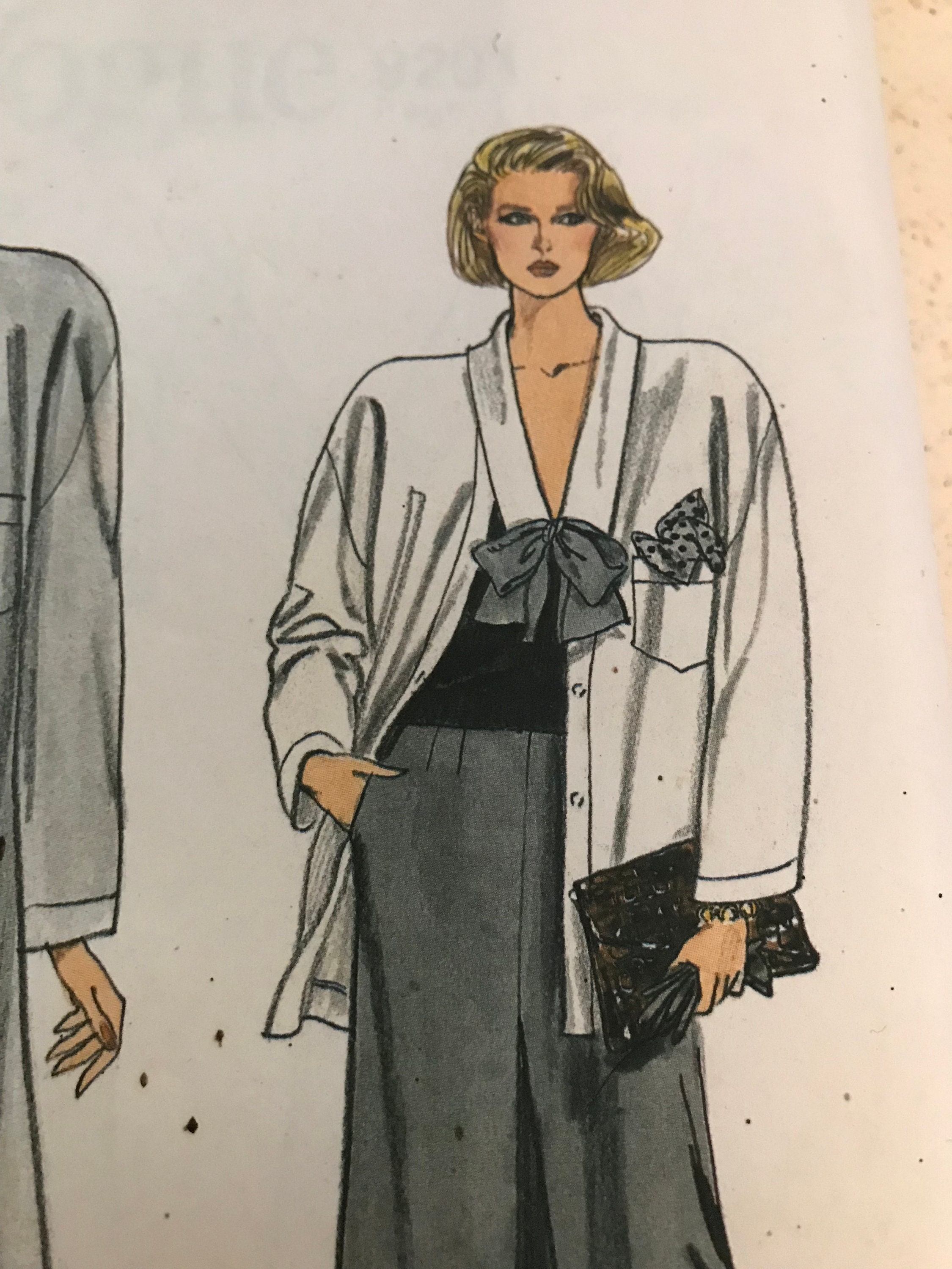Vogue Duster Coat, Jacket, Skirt/pants Pattern Oversize Jackets ...