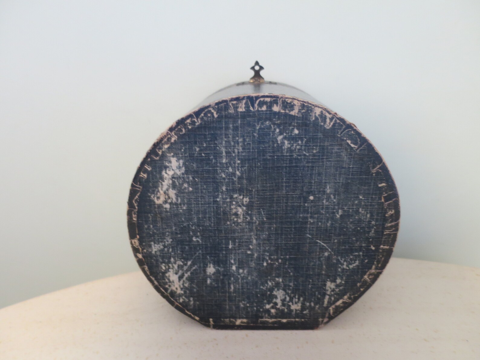 Antique Collar Box Victorian Black Cardboard Domed Round Box | Etsy