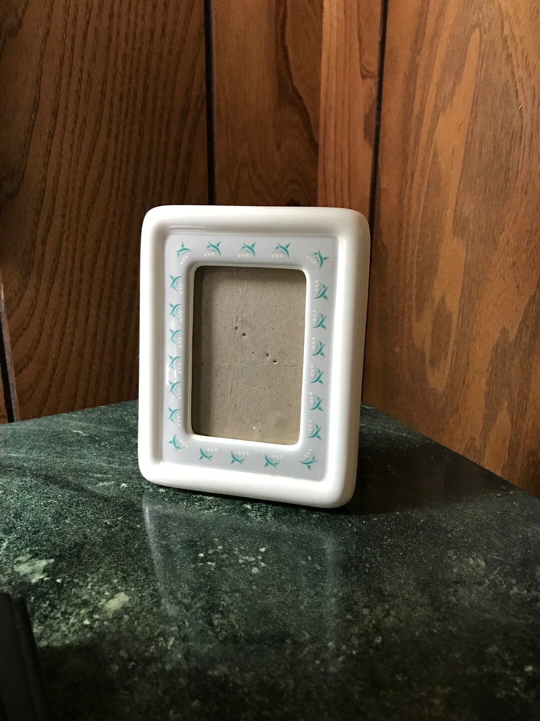 Hallmark Ceramic Table Photo Frame W/ Lily of the Valley Flower Decal ...