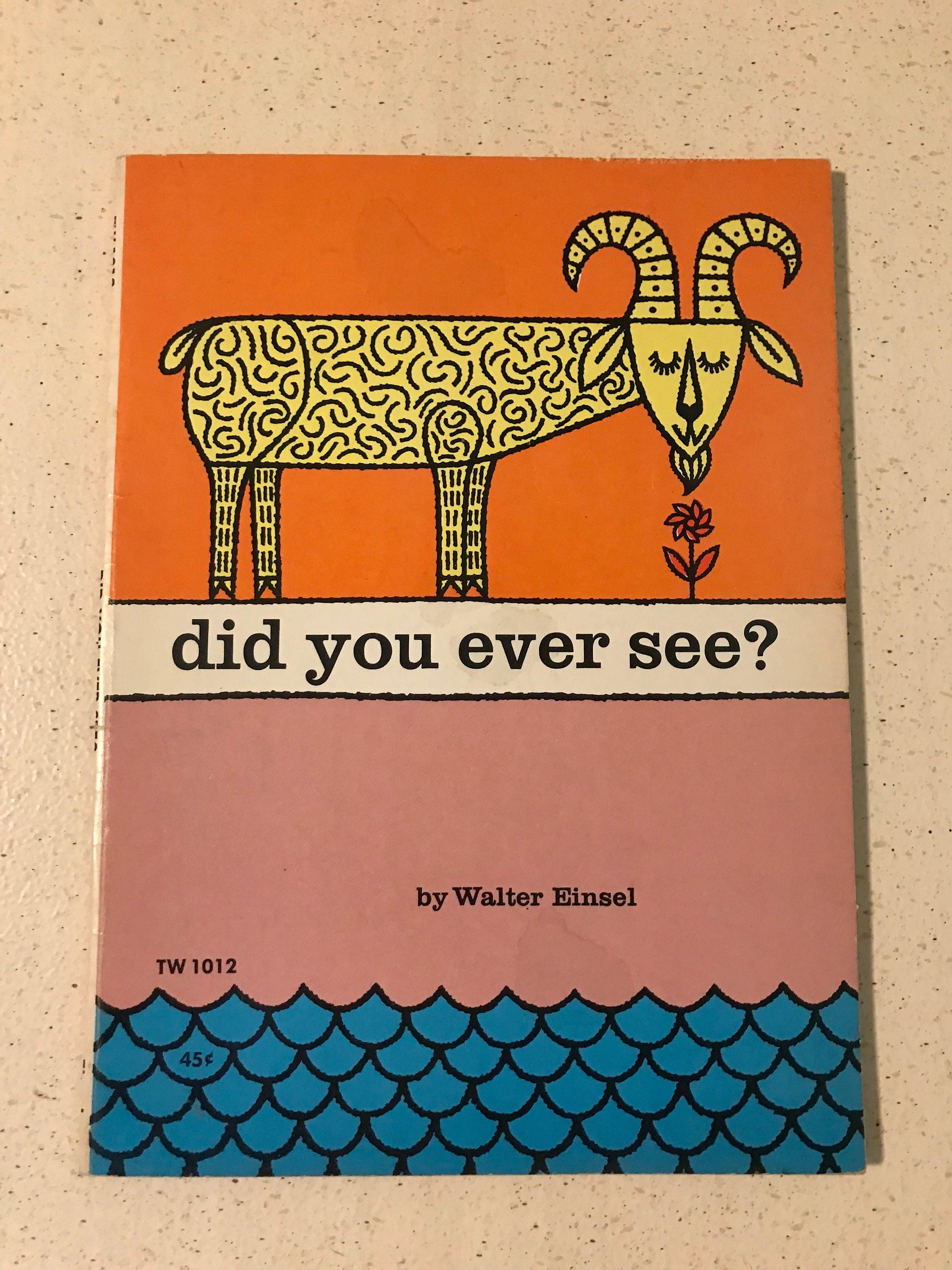 Did You Ever See Story Book by Walter Einsel Vintage 1967 | Etsy