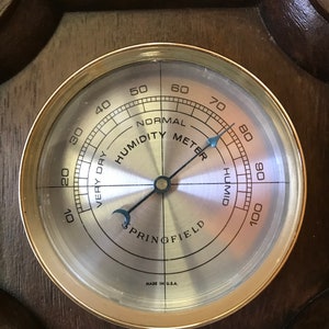 Springfield Wall Weather Station 3 Gauges Barometer, Thermometer ...