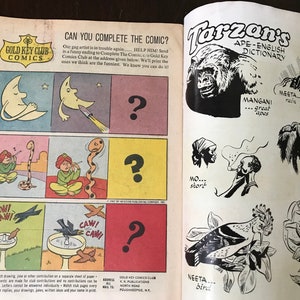 Tarzan of the Apes Comic Book Collectors Edition Vintage 1967 Gold Key ...