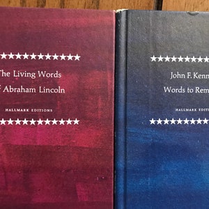 John F Kennedy Words to Remember; Abraham Lincoln, Living Words Vintage ...