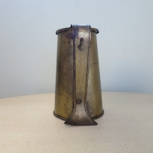 Mayflower Brass Container Craftsman Fire Starter W/ Hinged Lid Handle W ...