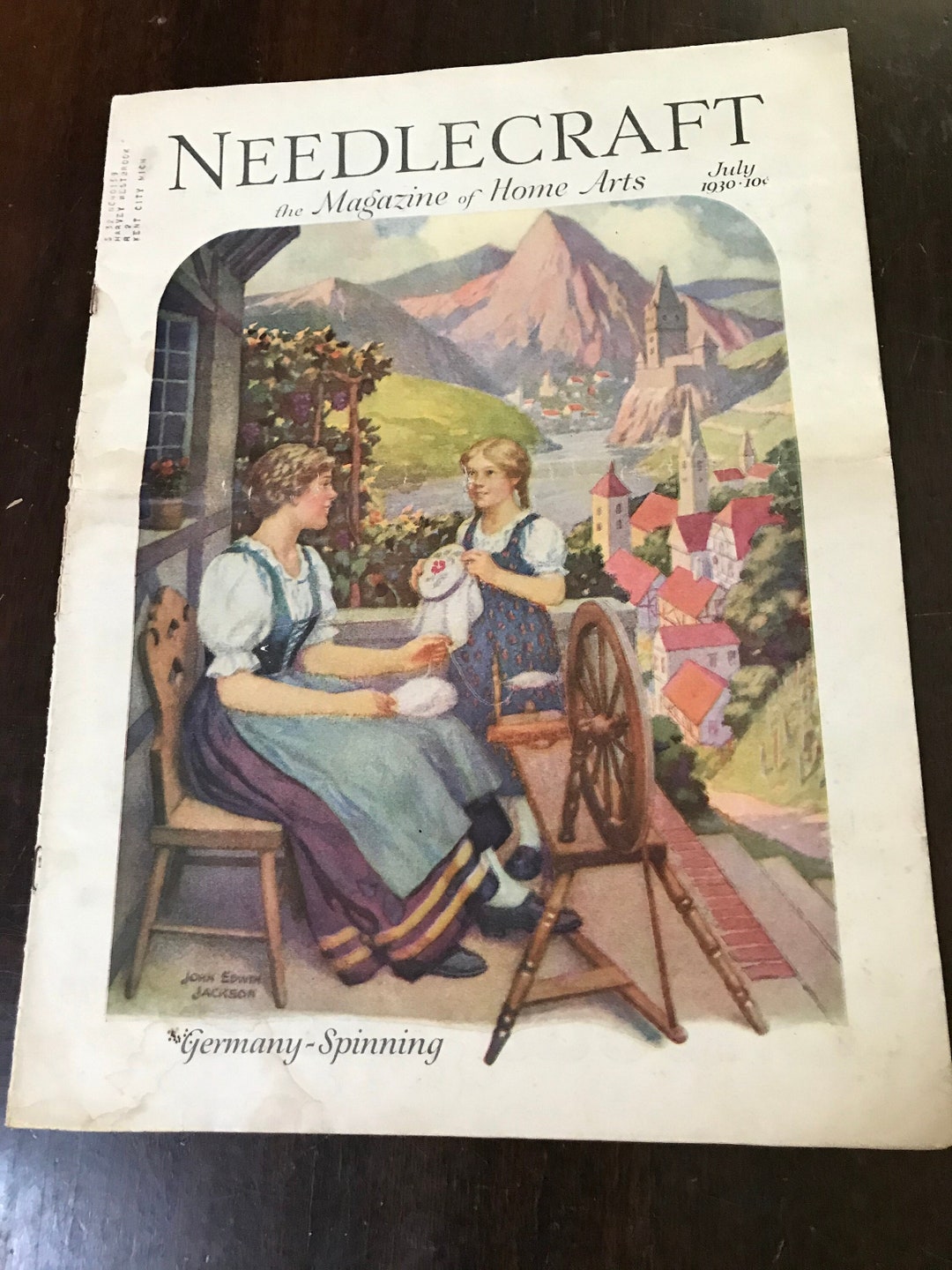 Needlecraft Magazine July 1930 John Edwin Jackson Cover Art - Etsy
