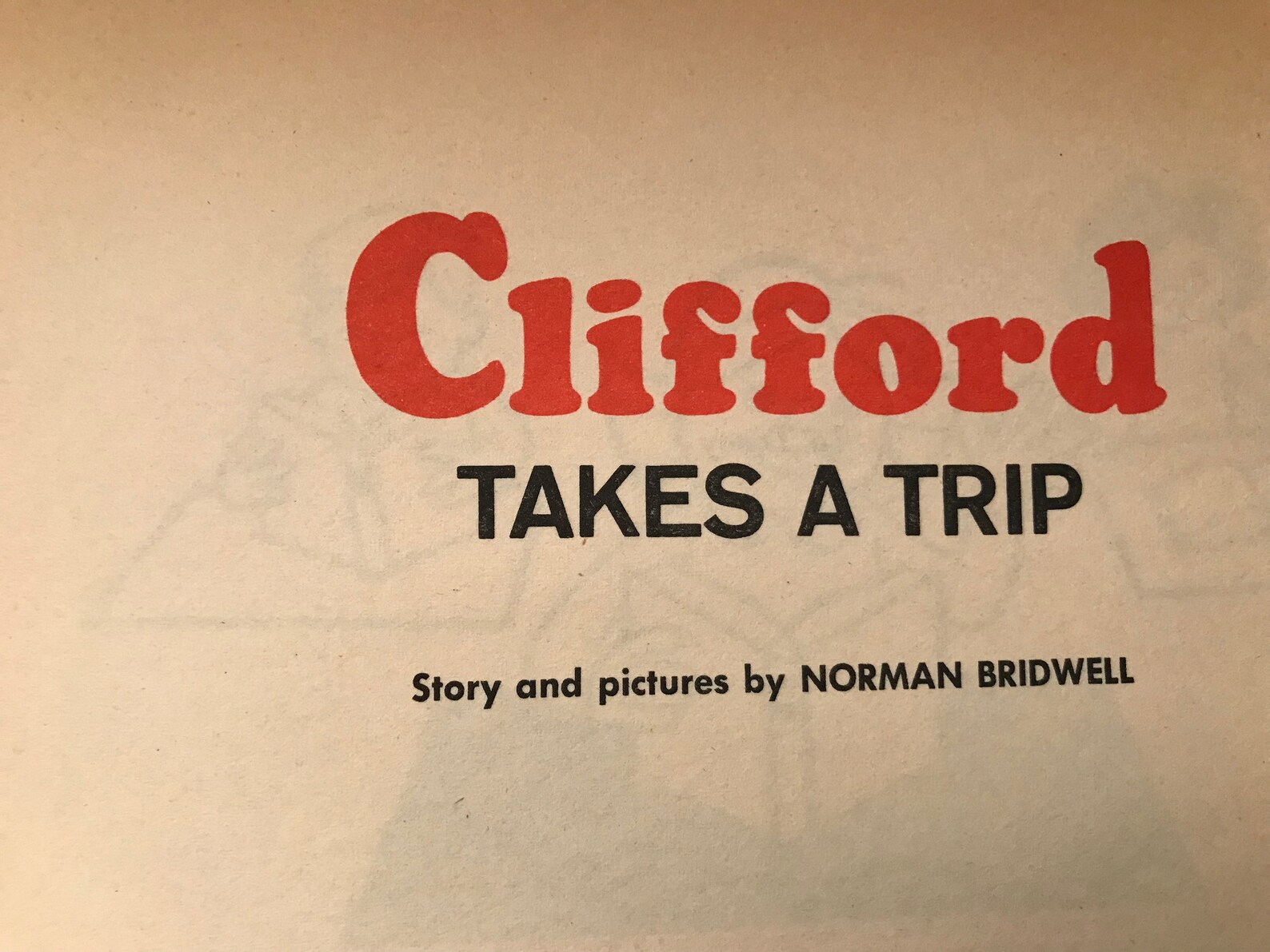 Clifford Takes A Trip Book Vintage 1967 Scholastic Soft Cover | Etsy