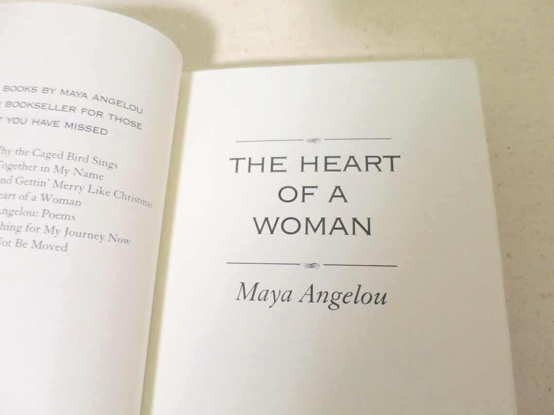 Maya Angelou Autobiography the Heart of a Woman Vintage 1997 | Etsy