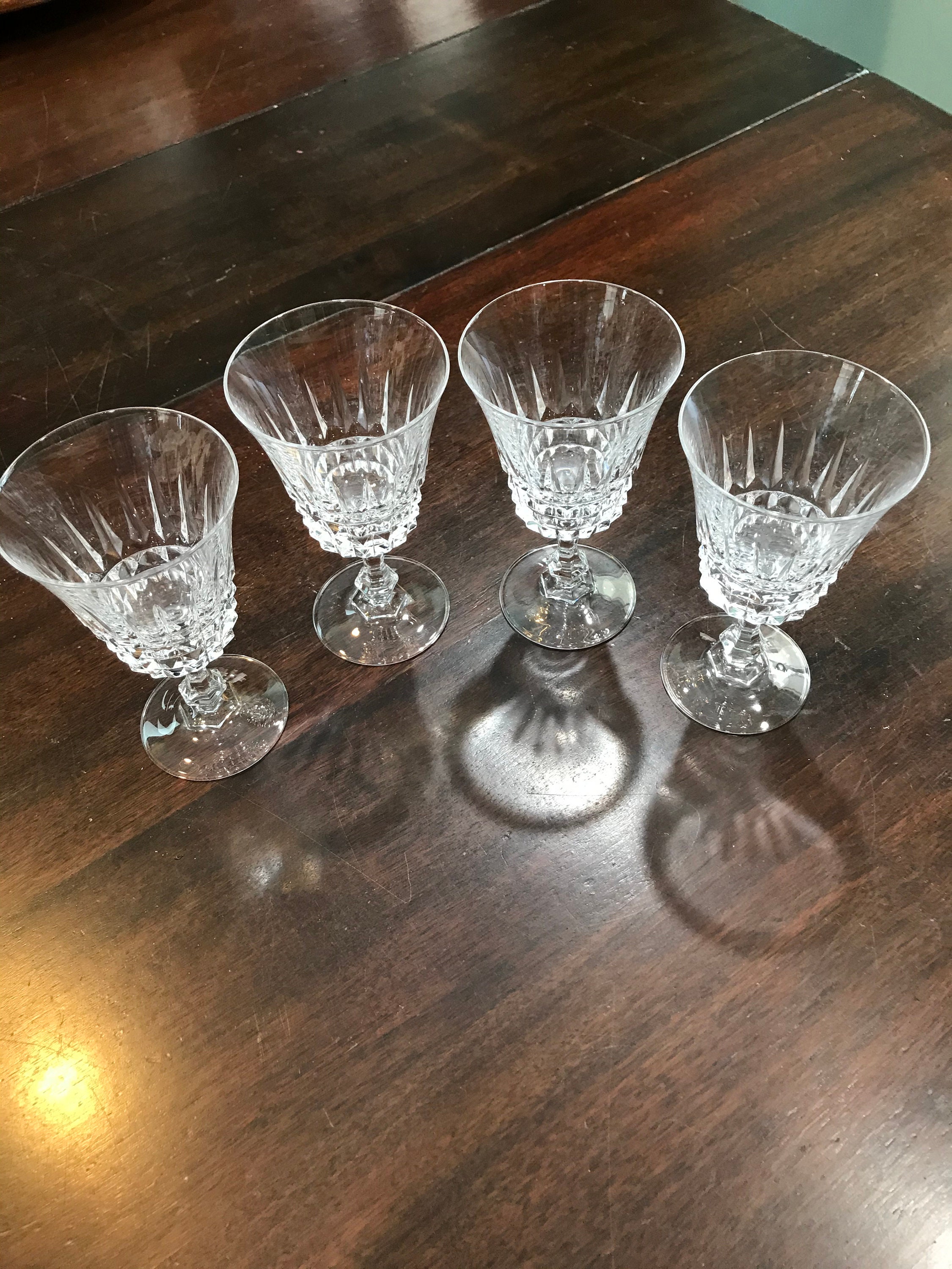 4 Lenox Crystal Stemware Wine Glasses Wine Goblets Vintage | Etsy
