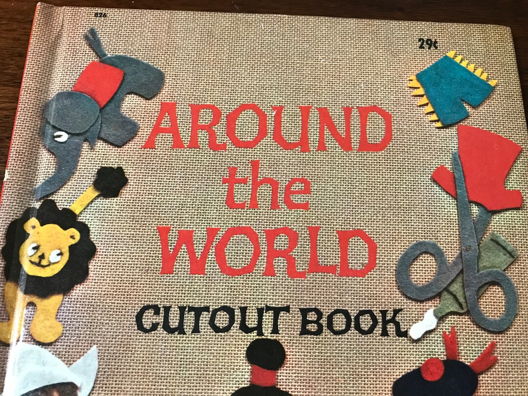 Around the World Cut Out Book by Annie Galst Vintage 1964 Wonder Book ...