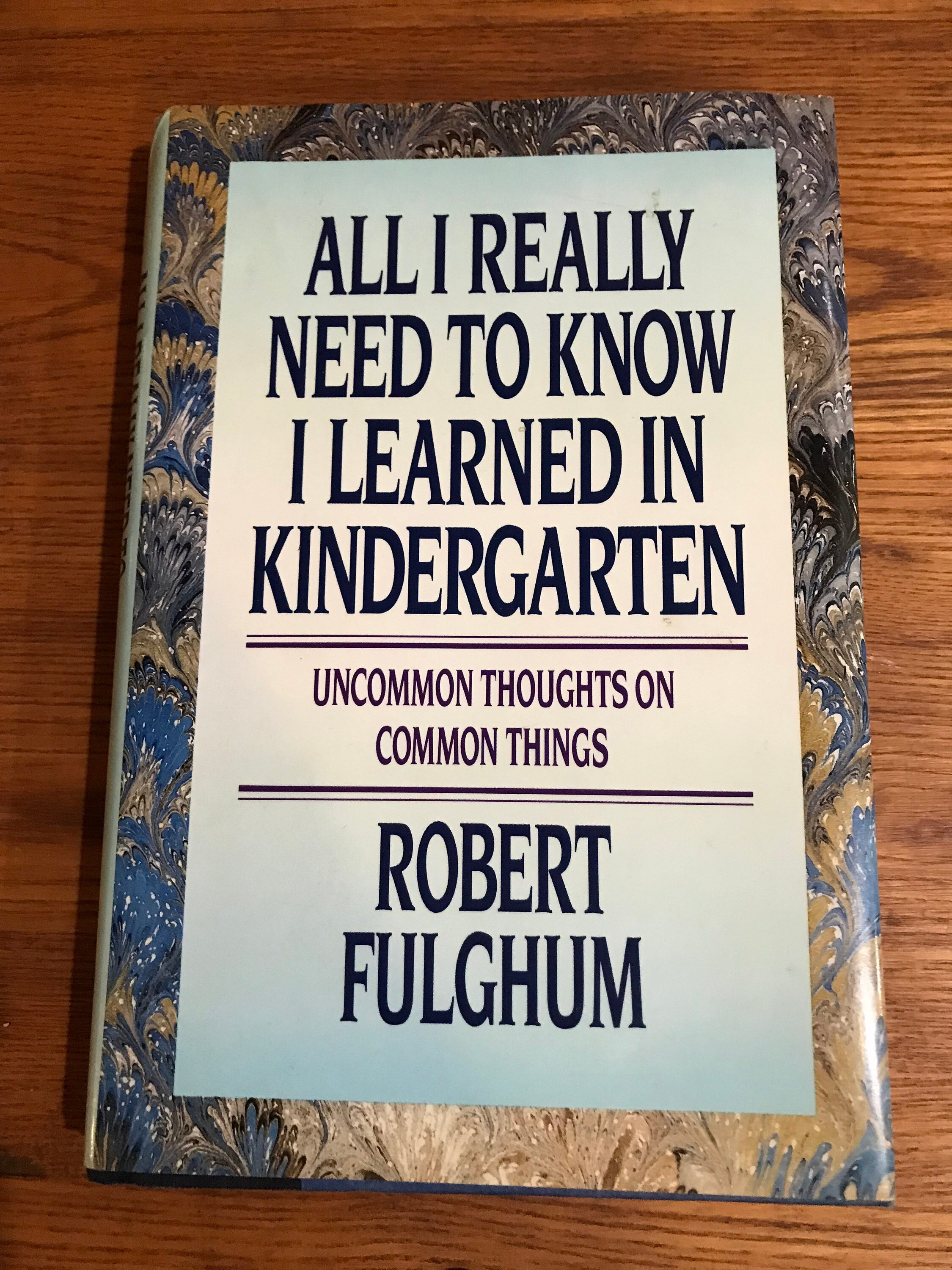 I Learned In Kindergarten Poster