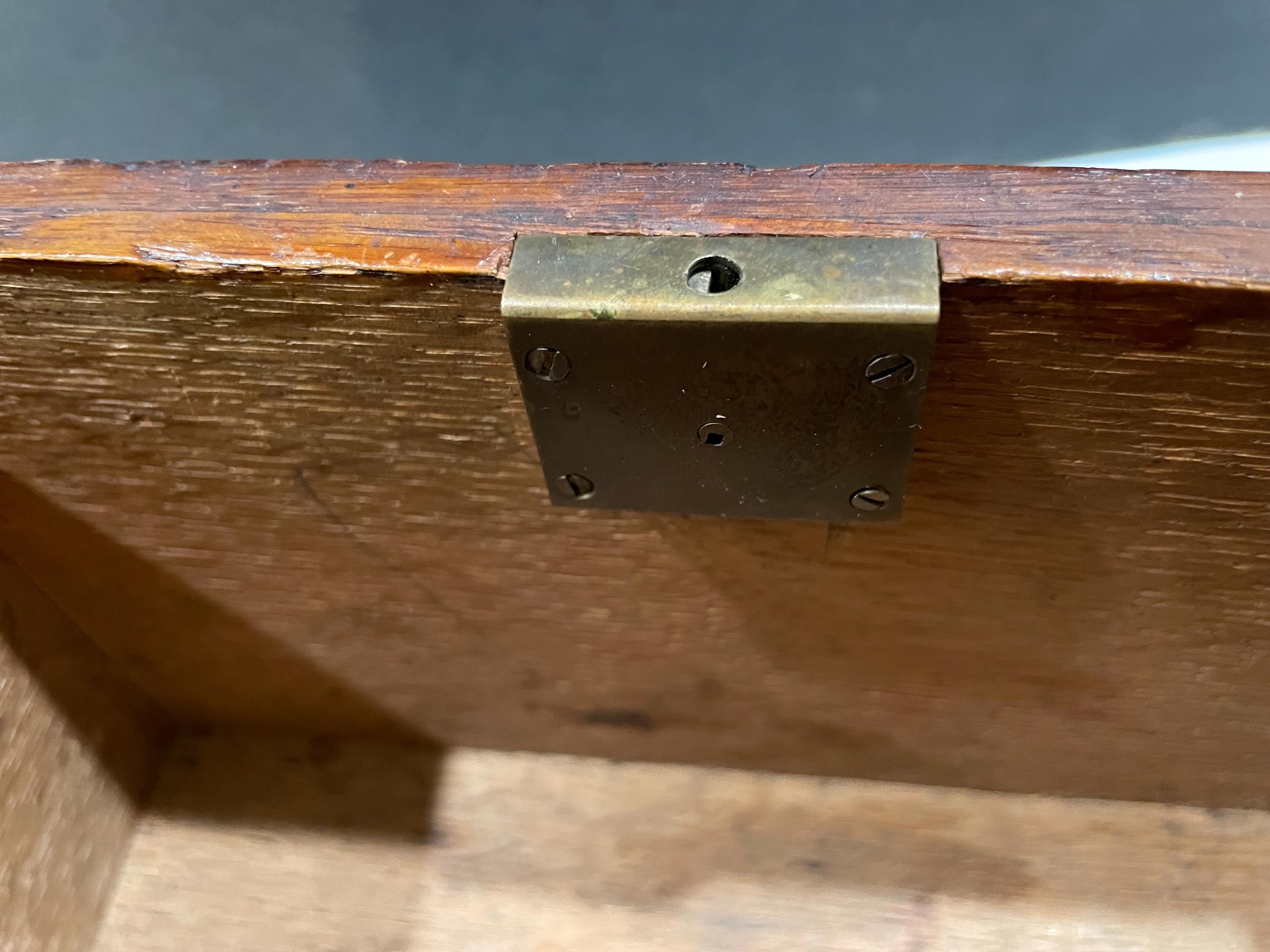 Antique Oak Dresser Box 1870s Collars/gloves Lidded Container Desk ...