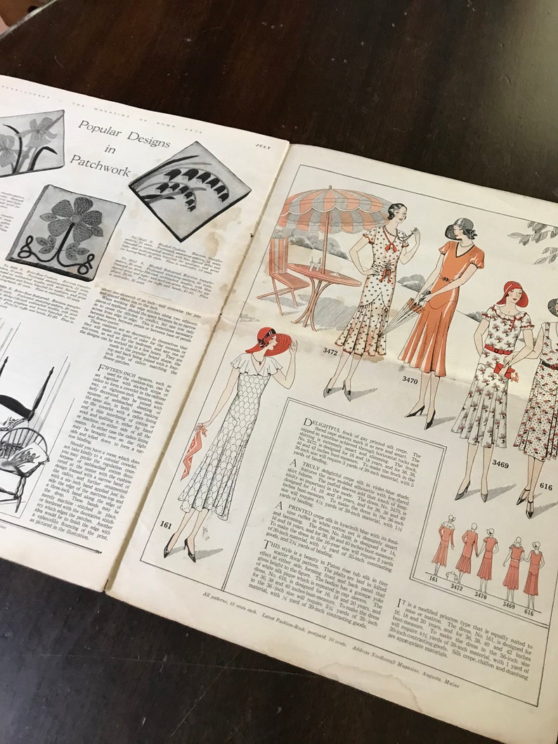 Needlecraft Magazine July 1930 John Edwin Jackson Cover Art - Etsy