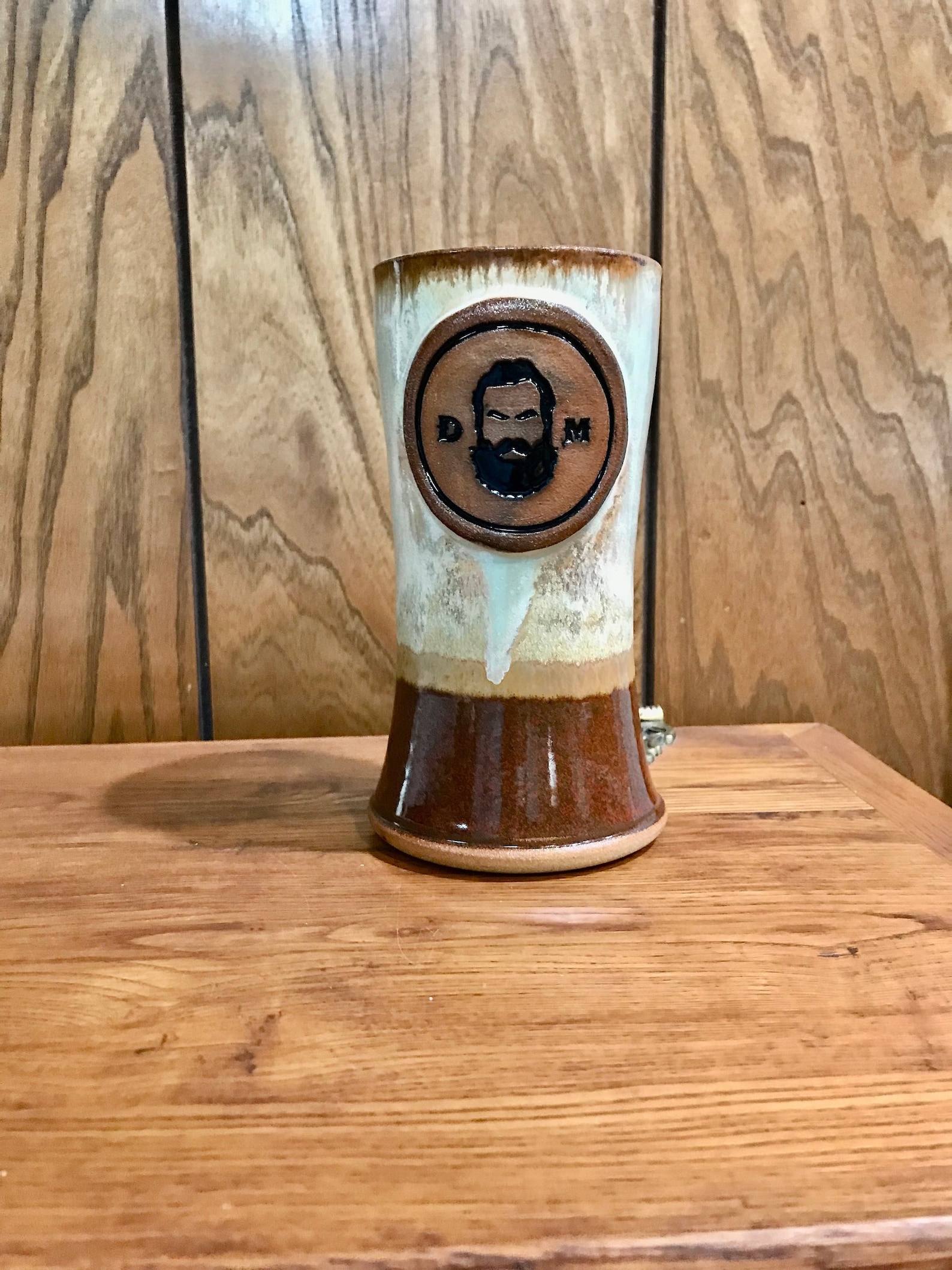 Ash Pottery Beer Stein Big Size Ceramic Hand Made Stoneware Drinking ...