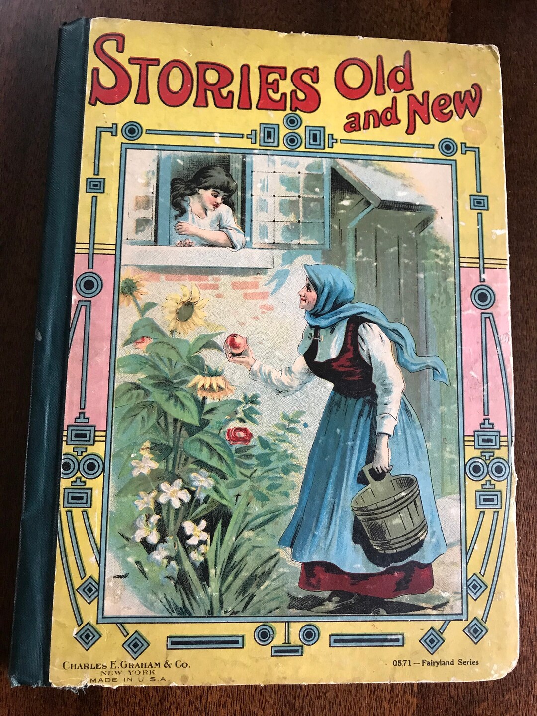 Stories Old and New Book Pictorial Pasteboard Cover Arabian Nights ...