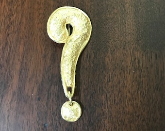 Gold Joy Signed Pin - Etsy