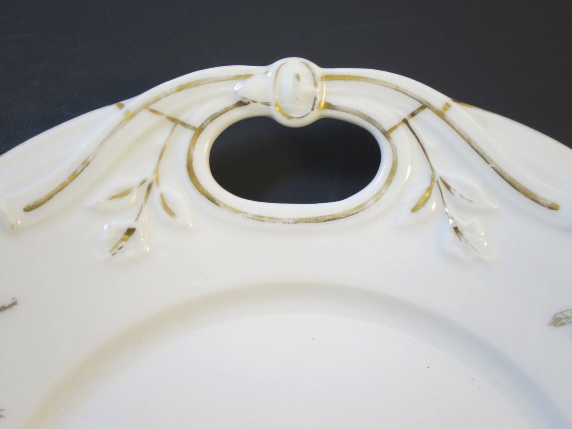 Victorian Butterfly Cake Plate Antique Bavaria Porcelain Handled ...