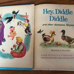 Hey Diddle Diddle Rhymes Book Tip Top Elf Read Aloud Book Childs ...