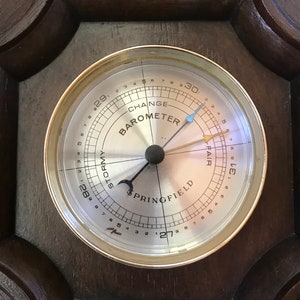 Springfield Wall Weather Station 3 Gauges Barometer, Thermometer ...