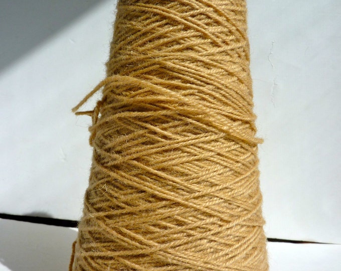 Camel Color Wool Rug Yarn Cone 16 Oz Knitting Weaving Felting - Etsy