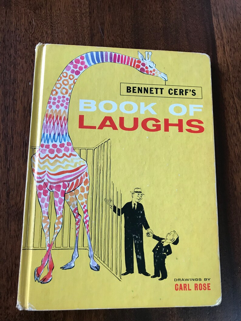Bennet Cerf's Book of Laughs Carl Rose Cartoon Drawings Hard Cover ...