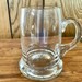 Crystal Beer Stein Applied Handle Heavy Ring Bottom Cut Polished Rim ...