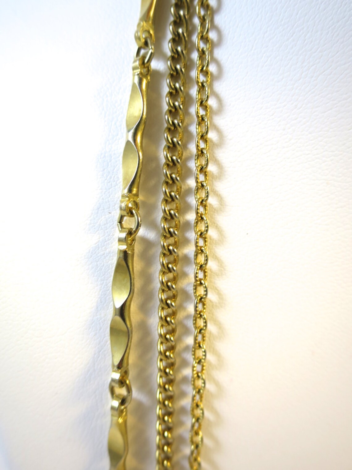 6 Strand Chain Necklace 48 Inch Long Opera Length Gold Finish | Etsy