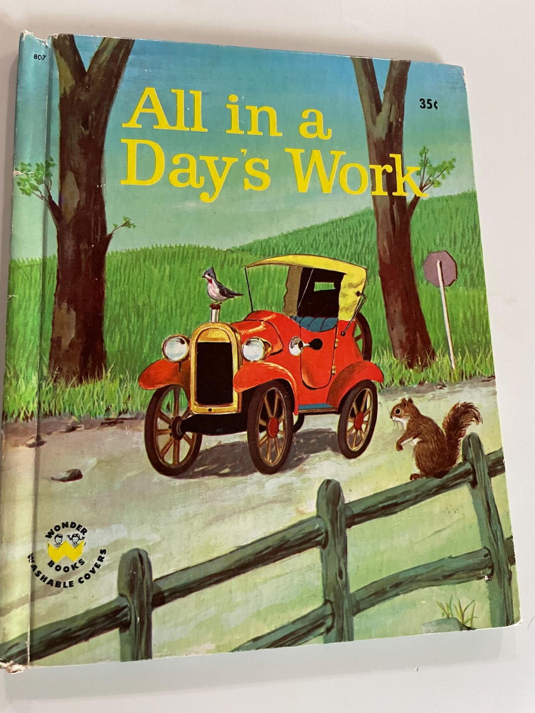 All in a Day's Work Antique Car Story Book Vintage 1964 Wonder Book ...