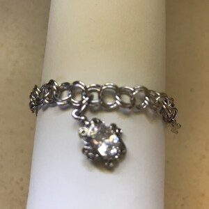 ROC Sterling Charm Bracelet Signed Sterling Silver 5 Starter Charms ...