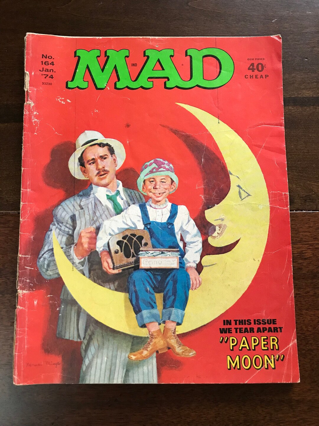 MAD Magazine December 1976 No. 187 Vintage Happy Days Issue Fonz Cover ...