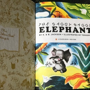 Saggy Baggy Elephant A Little Golden Book by K + B Jackson Classic ...