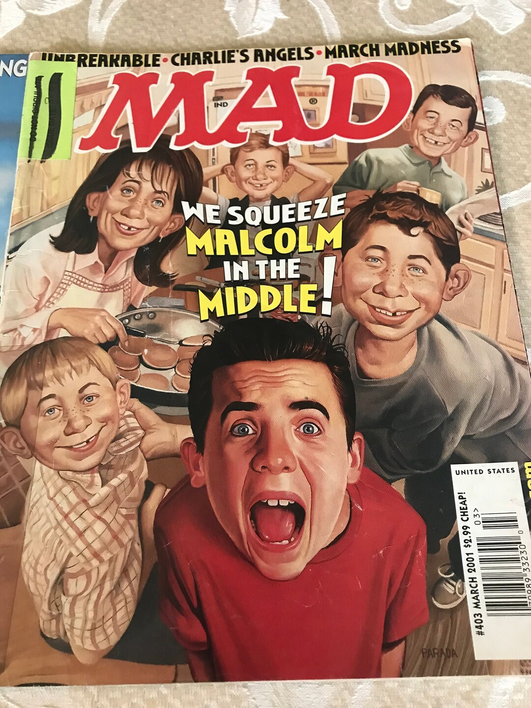 MAD Magazine Vintage March 2001 Topical Satire Malcolm in Middle Cover ...