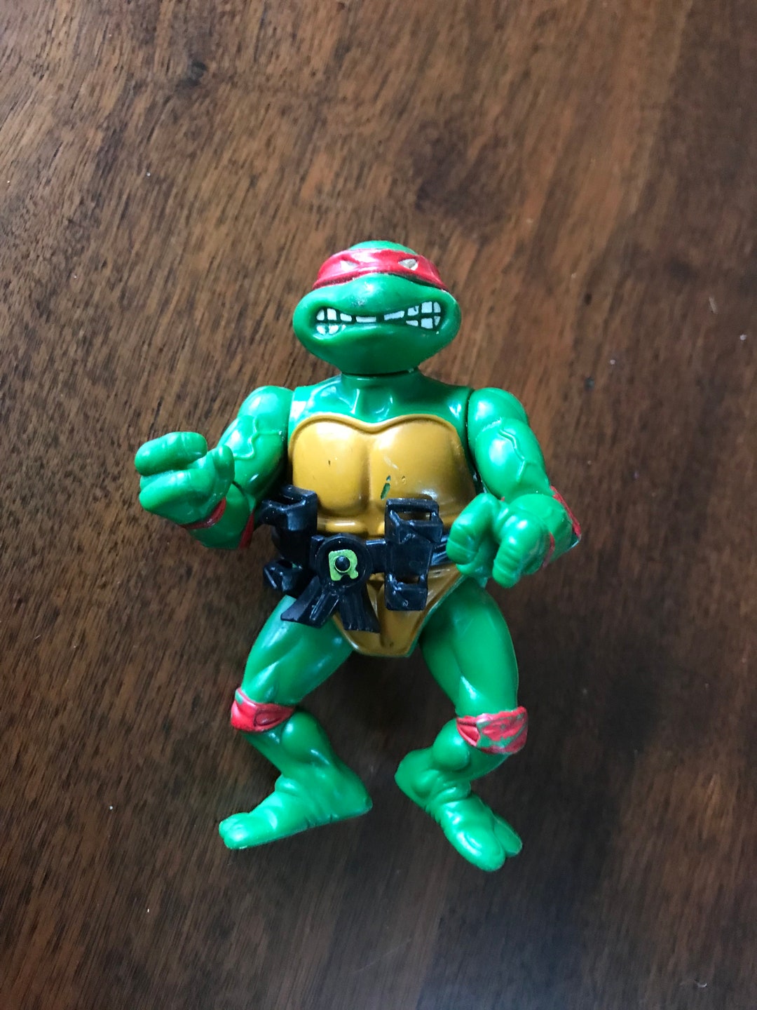 Vintage Raphael Action Figure Mirage Studios TMNT 1988 Hard Green ...