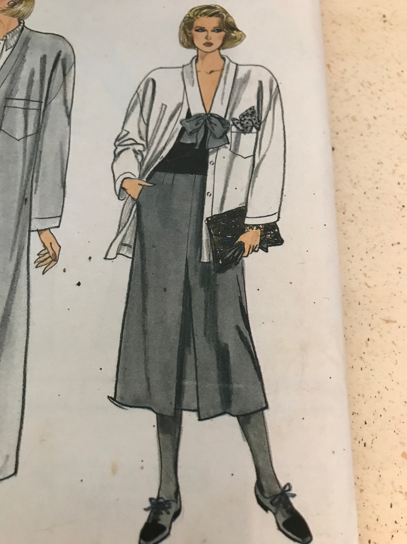 Vogue Duster Coat, Jacket, Skirt/pants Pattern Oversize Jackets ...